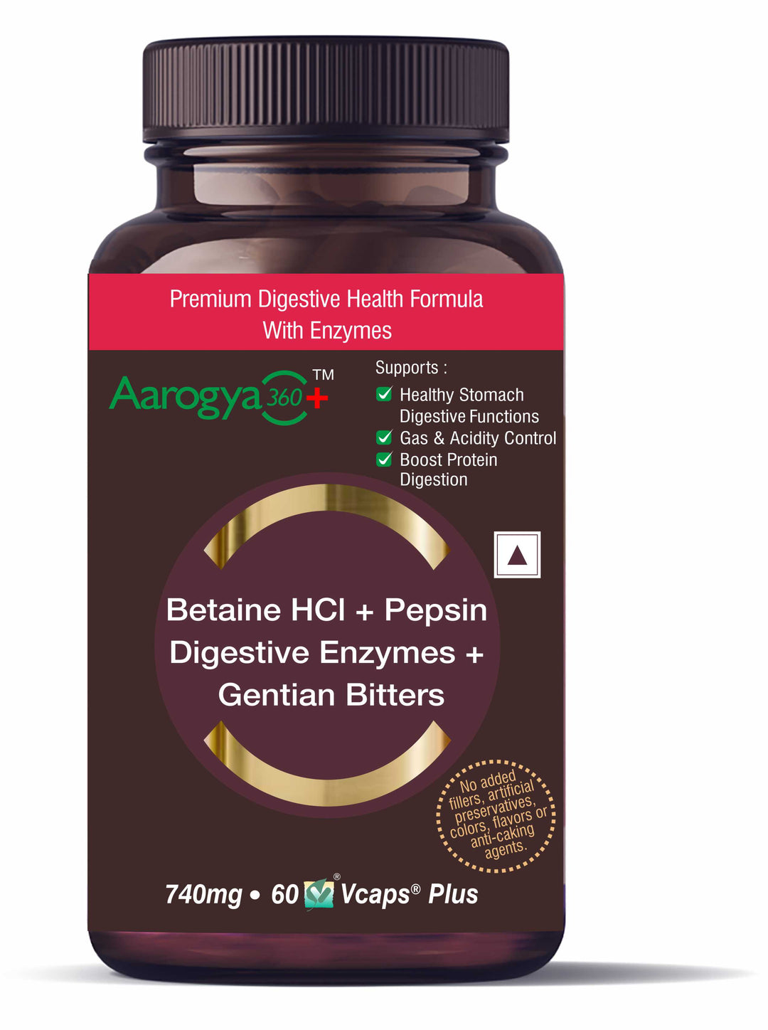 Betaine HCl , Pepsin with Digestive Enzymes Gentian Bitters – Aarogya360